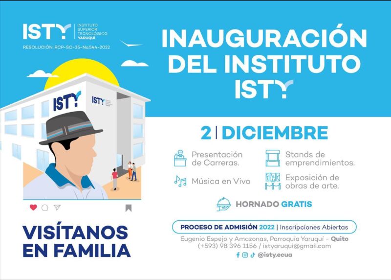 Inauguración ISTY - Instituto Superior Tecnológico Yaruquí, Quito - Ecuador