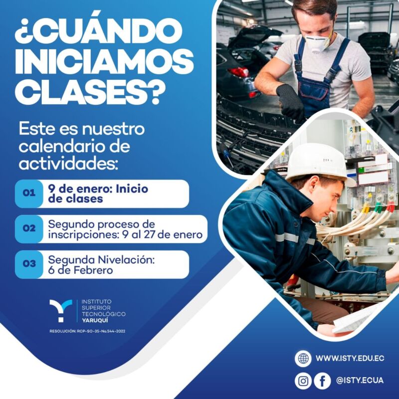 ISTY Instituto Superior Tecnológico Yaruquí, Quito - Ecuador